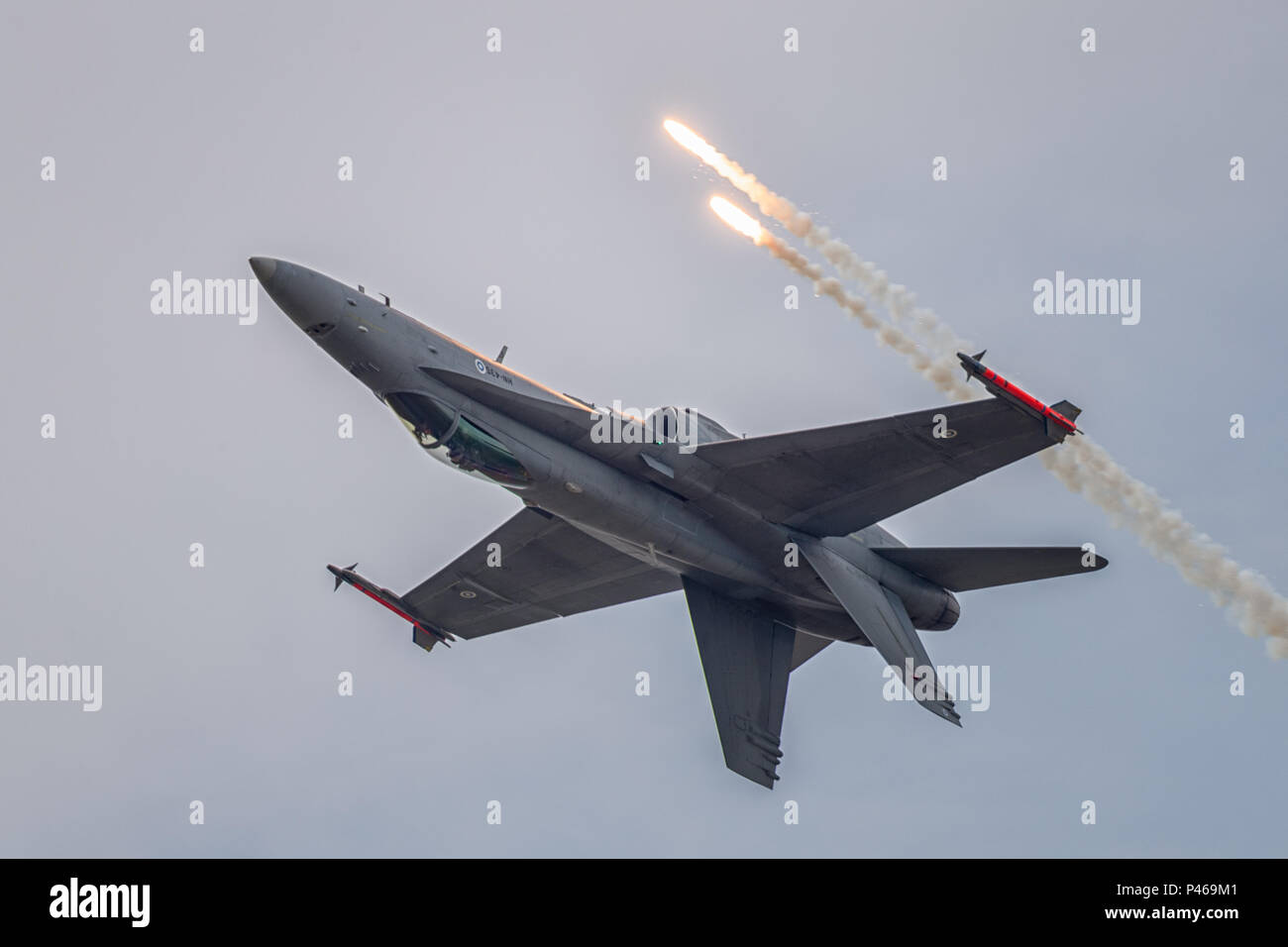 Finnish air force F/A 18 Hornet Stock Photo - Alamy