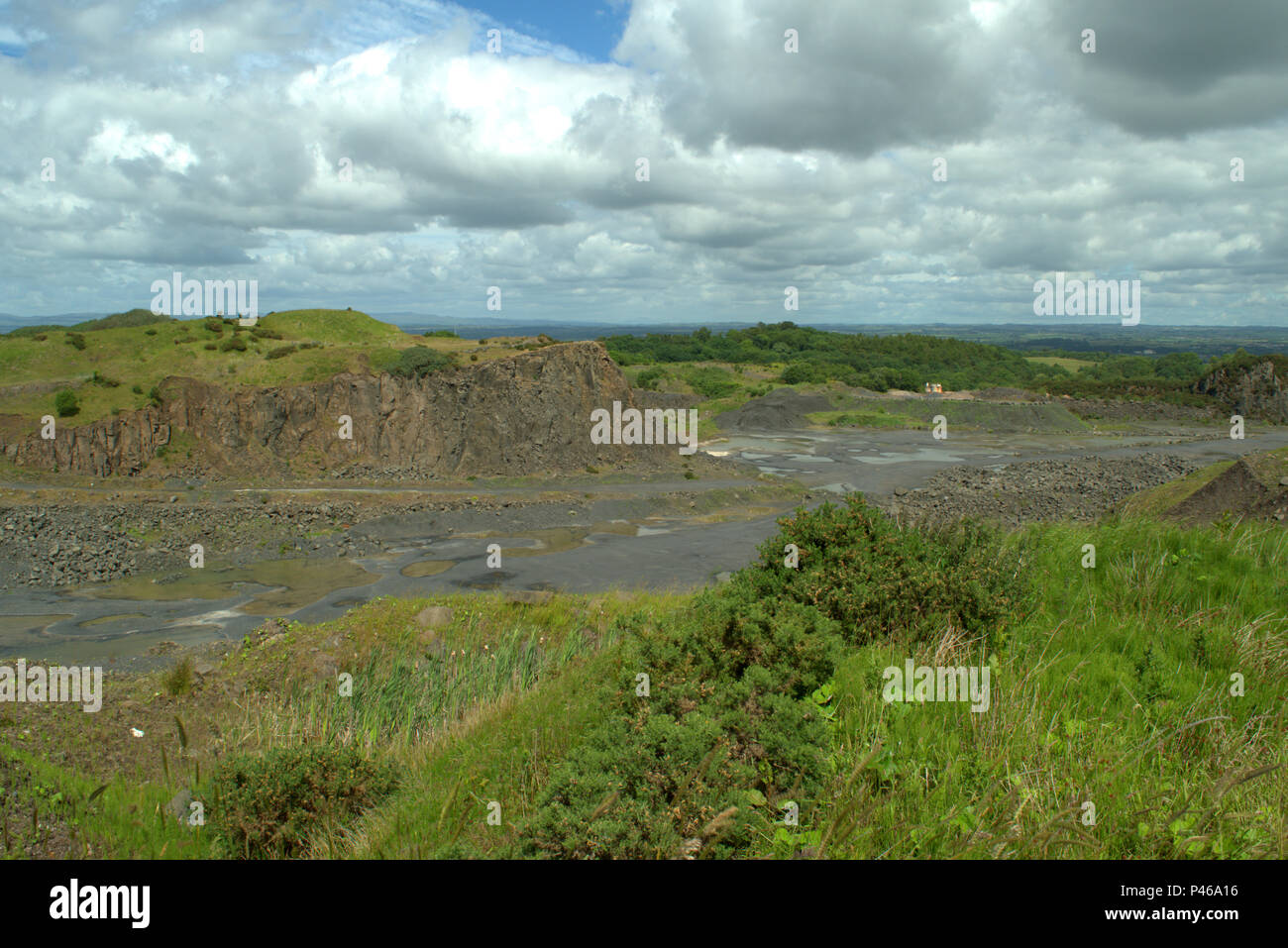 View of a stone quarry Stock Photo - Alamy