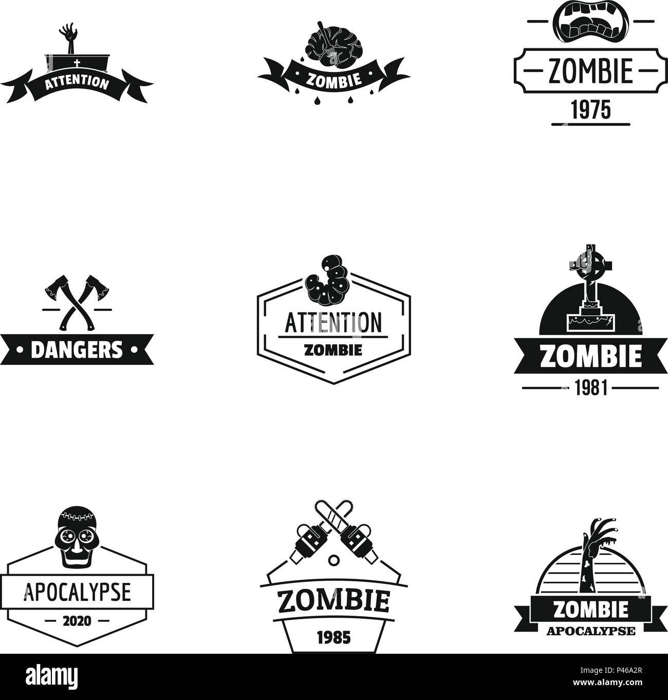 Indulge logo set, simple style Stock Vector Image & Art - Alamy