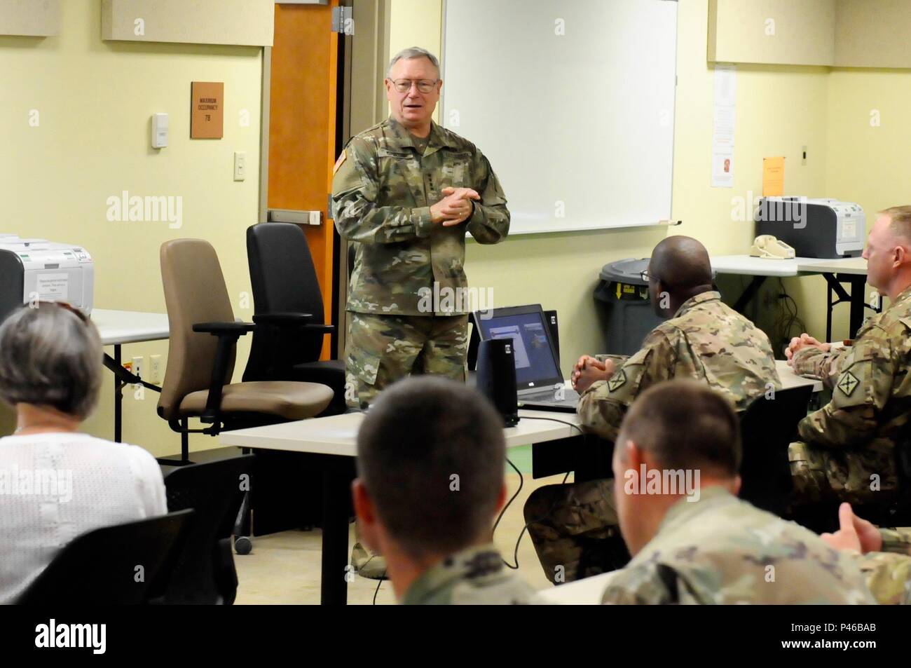 FORT HOOD, Texas-- Gen. Frank Grass, Chief, National Guard Bureau, Mrs ...
