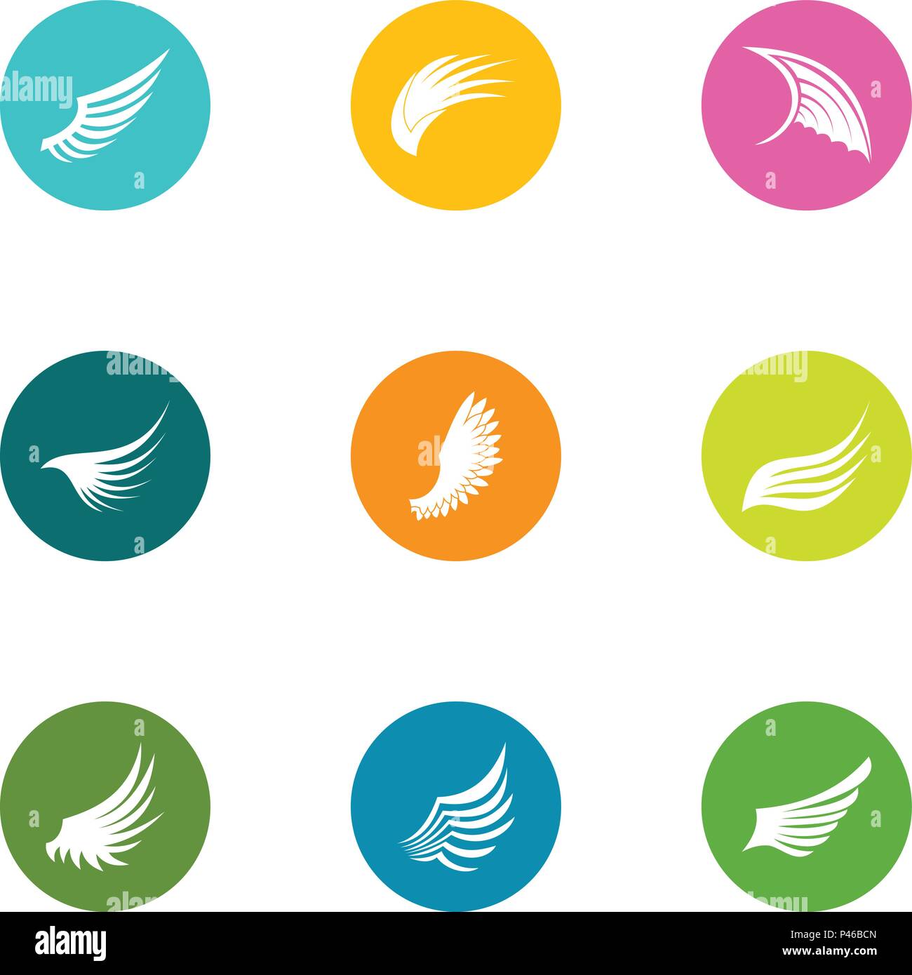 Surface icons set, flat style Stock Vector Image & Art - Alamy