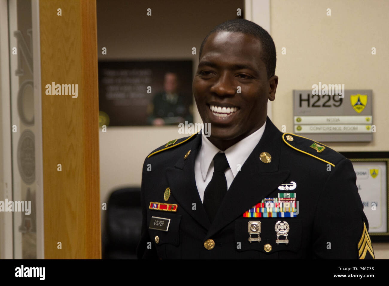 Staff Sgt. Dominique Cooper, a military policeman with the 89th ...