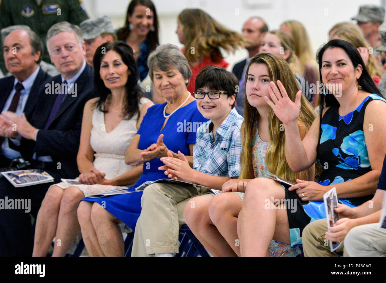 (Right to left) Lisa Eaton, Hannah Eaton and Seth Eaton, the family of ...