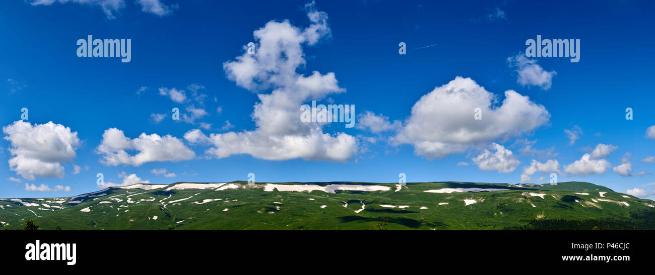 Panorama of the Lago Naki plateau, North Caucasus, Russia Stock Photo ...