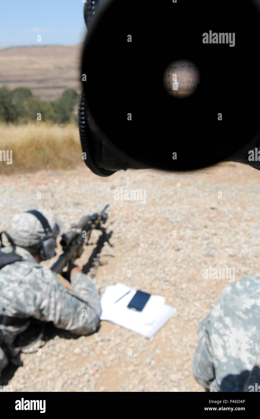 Soldiers of 1-294th Infantry Regiment conduct sniper training June 13 ...