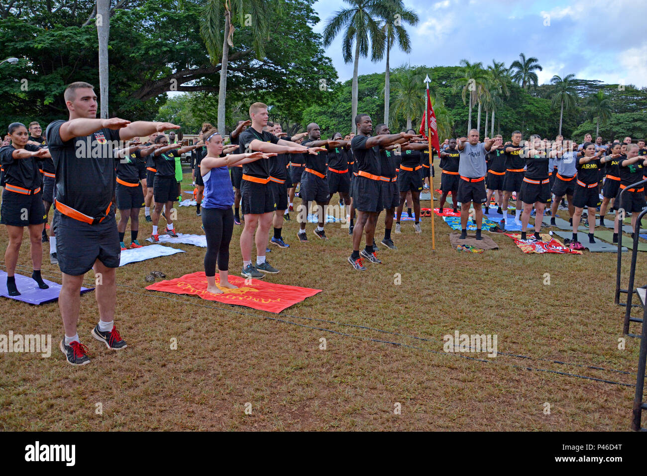 Soldiers of 8th Military Police Brigade and 130th Engineer Brigade, 8th ...