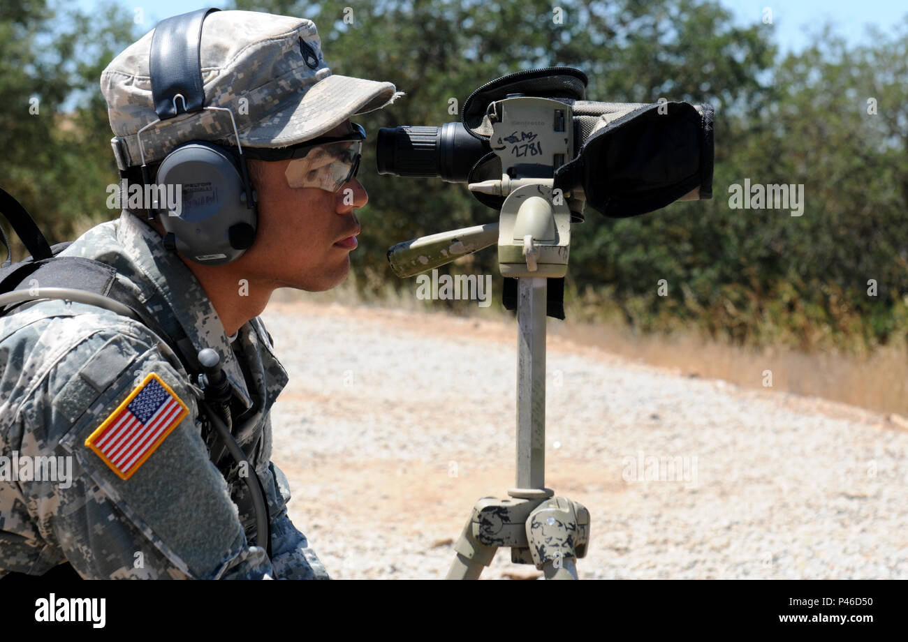 Soldiers of 1-294th Infantry Regiment conduct sniper training June 13 ...