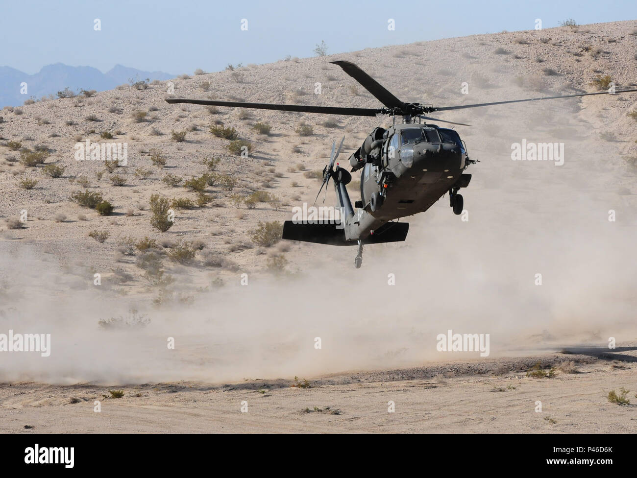 A Blackhawk helicopter with the 1st Battalion, 285th Aviation Regiment ...