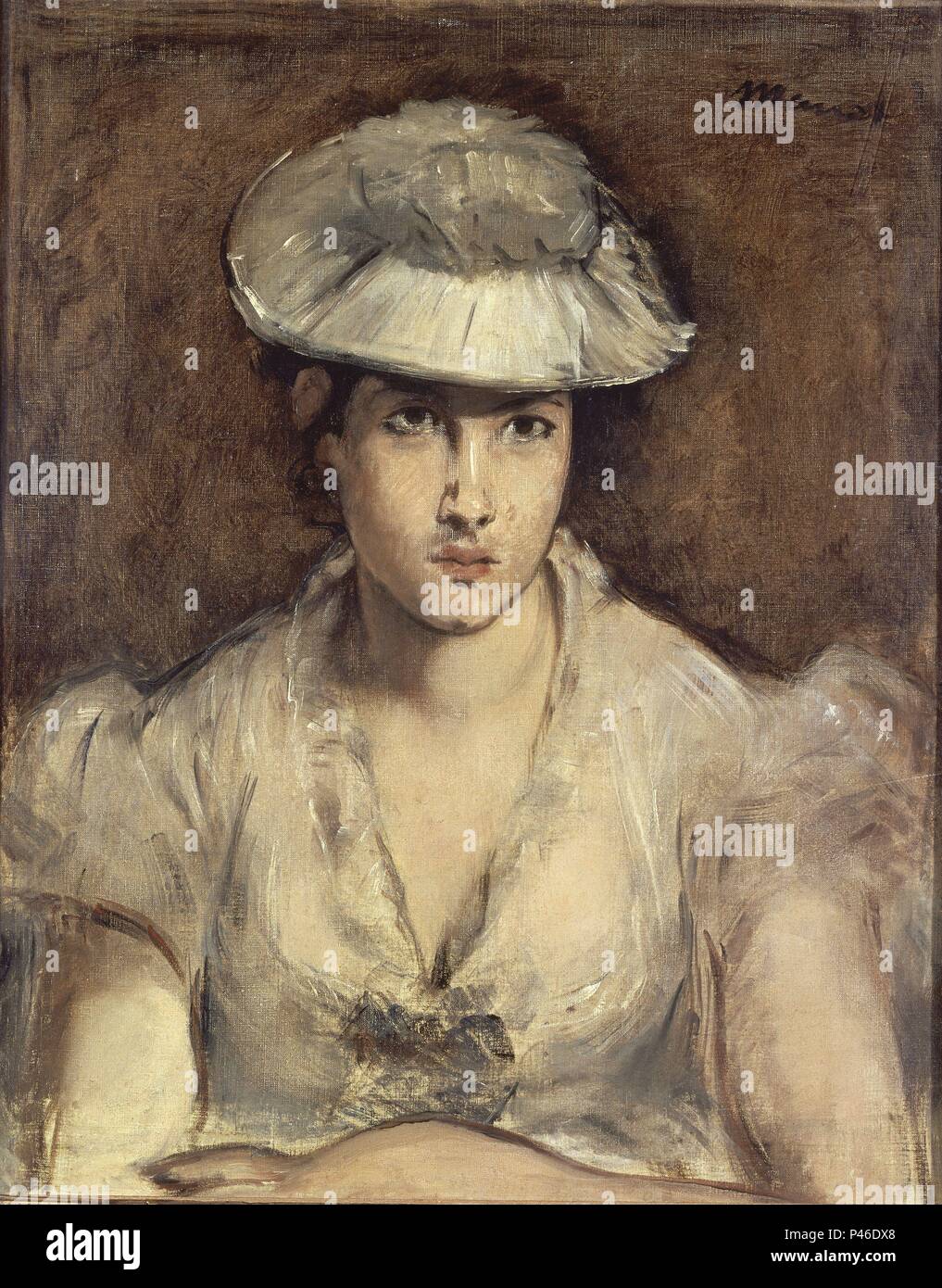 Edouard Manet / 'Margueritte Gauthier-Lathuille', 1879, Oil on canvas ...