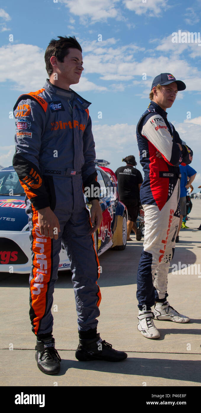 Professional drivers Connor Martell (left) and Oliver Eriksson (right ...