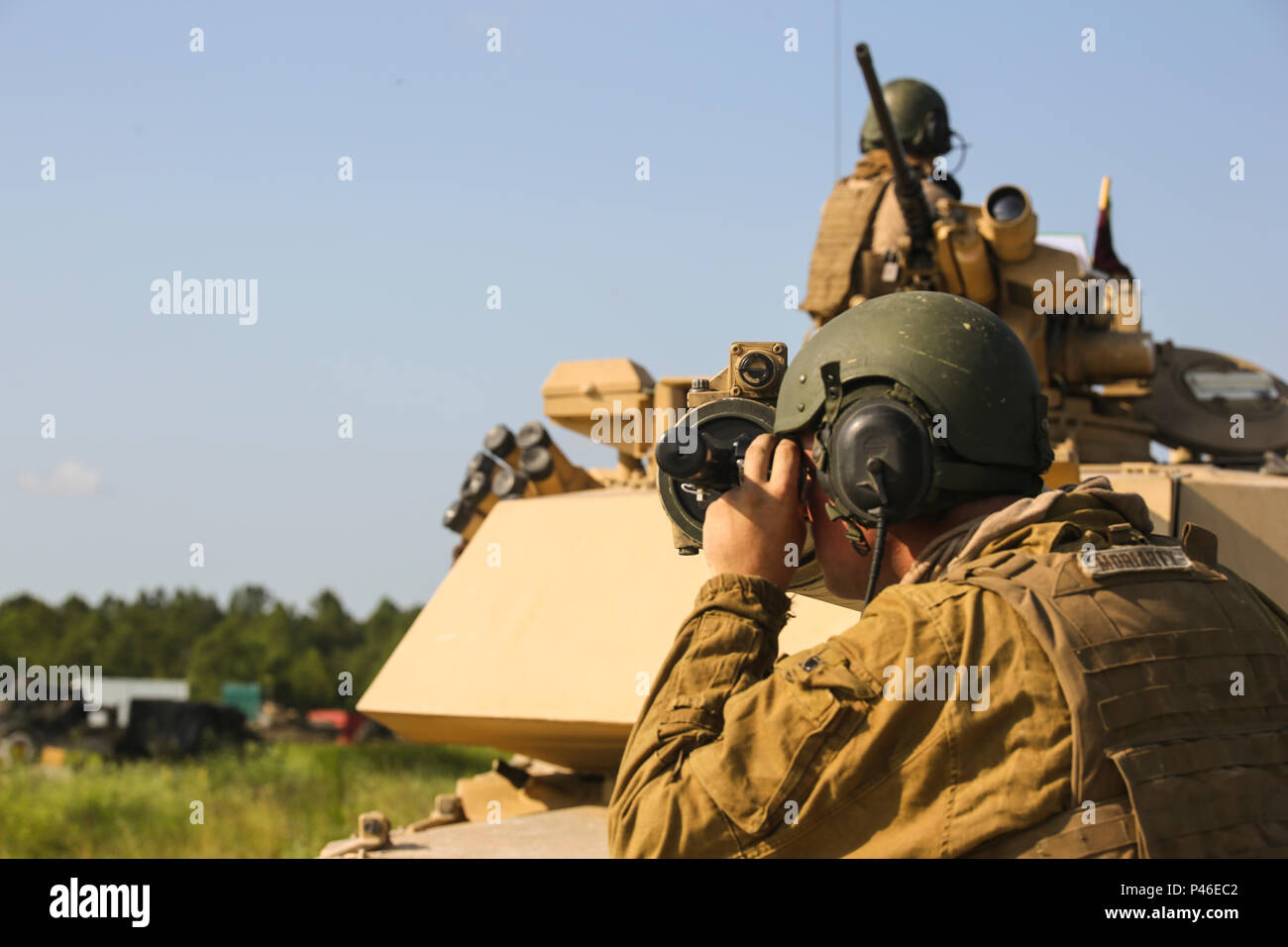Lance Cpl. Ryan Moriarty, a tank crewman with 2nd Tank Battalion, 2nd ...