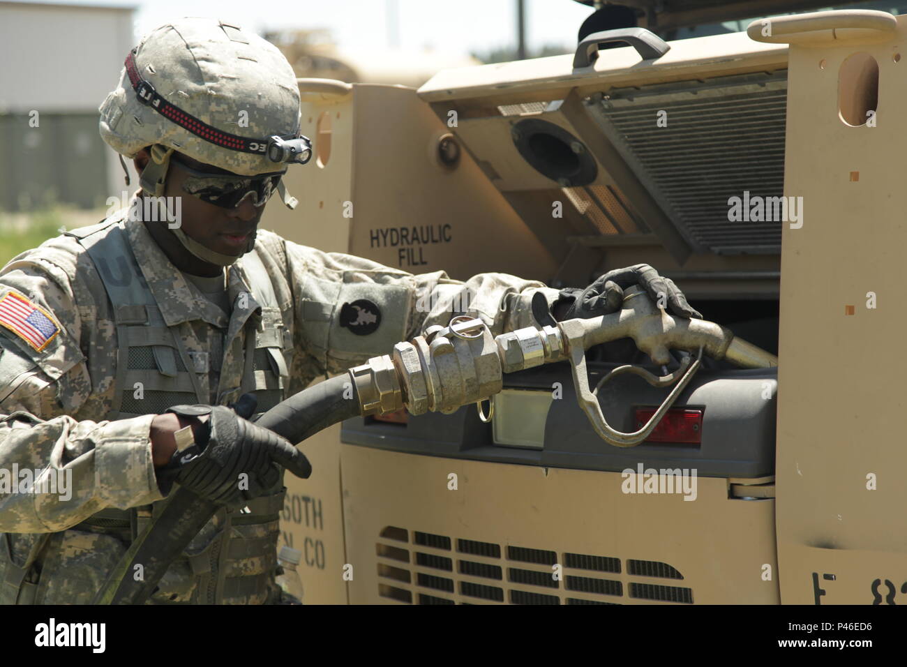 U.S. Army Sgt. Jerico Williams from the 334th Brigade Support Battalion ...