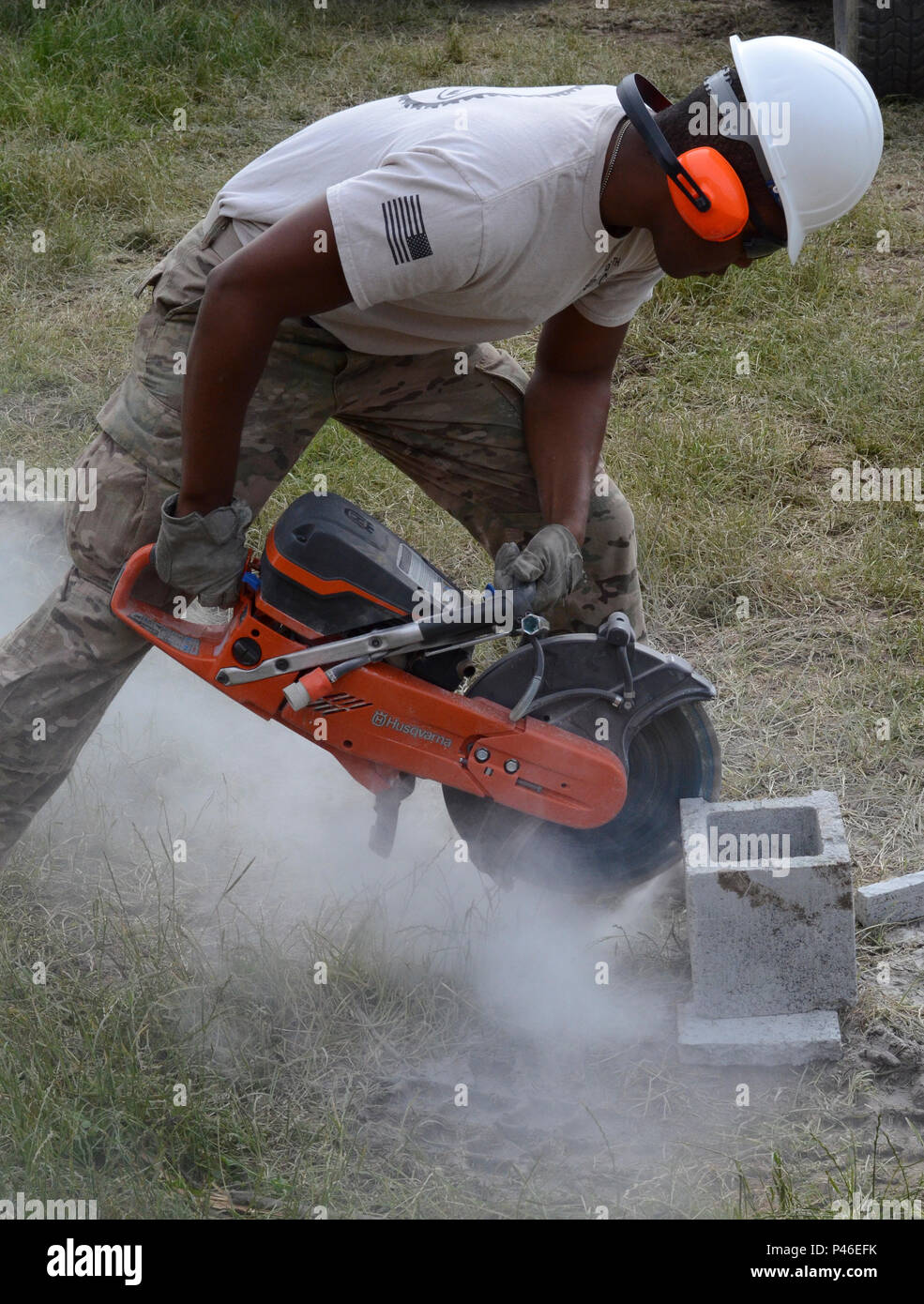 Spc. Dominique Sheppard, 166th Engineer Company, Alabama National Guard ...