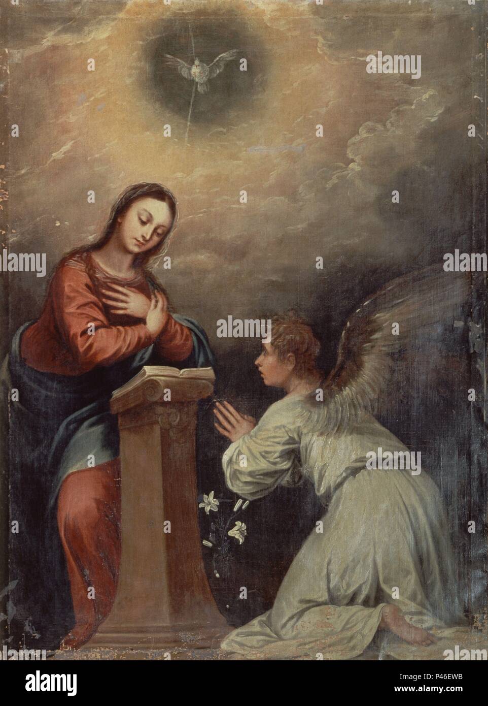 ANUNCIACION EN LA CAPILLA DE LA PIEDAD, 1687. Author: Alonso Cano (1601-1667). Location ...