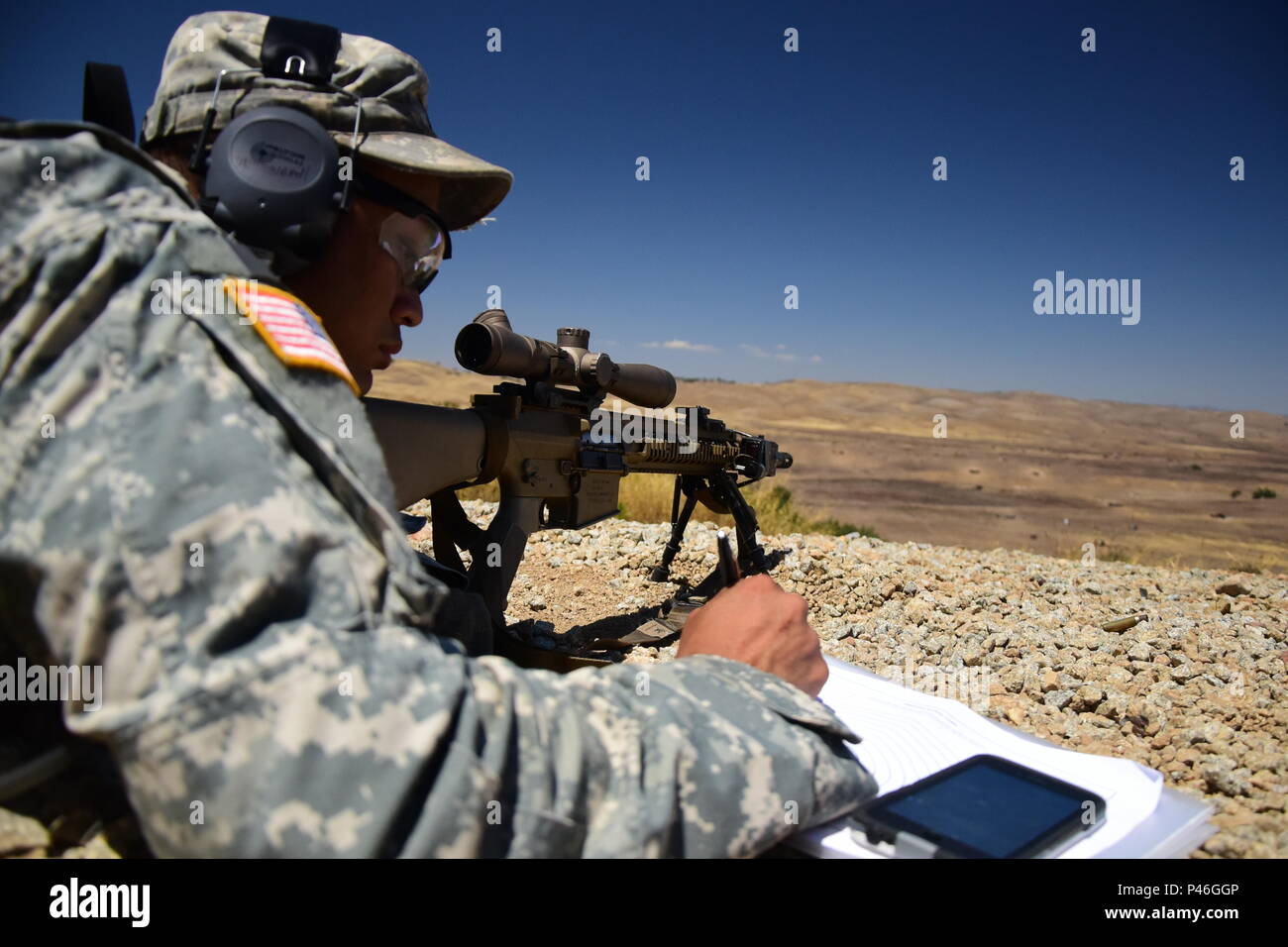 SSG Philip Cabedo of 1st battalion, 294th Infantry Regiment Guam Army ...