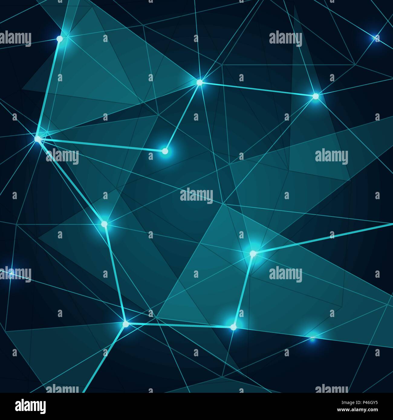 Abstract green low poly triangle background, stock vector Stock Vector ...