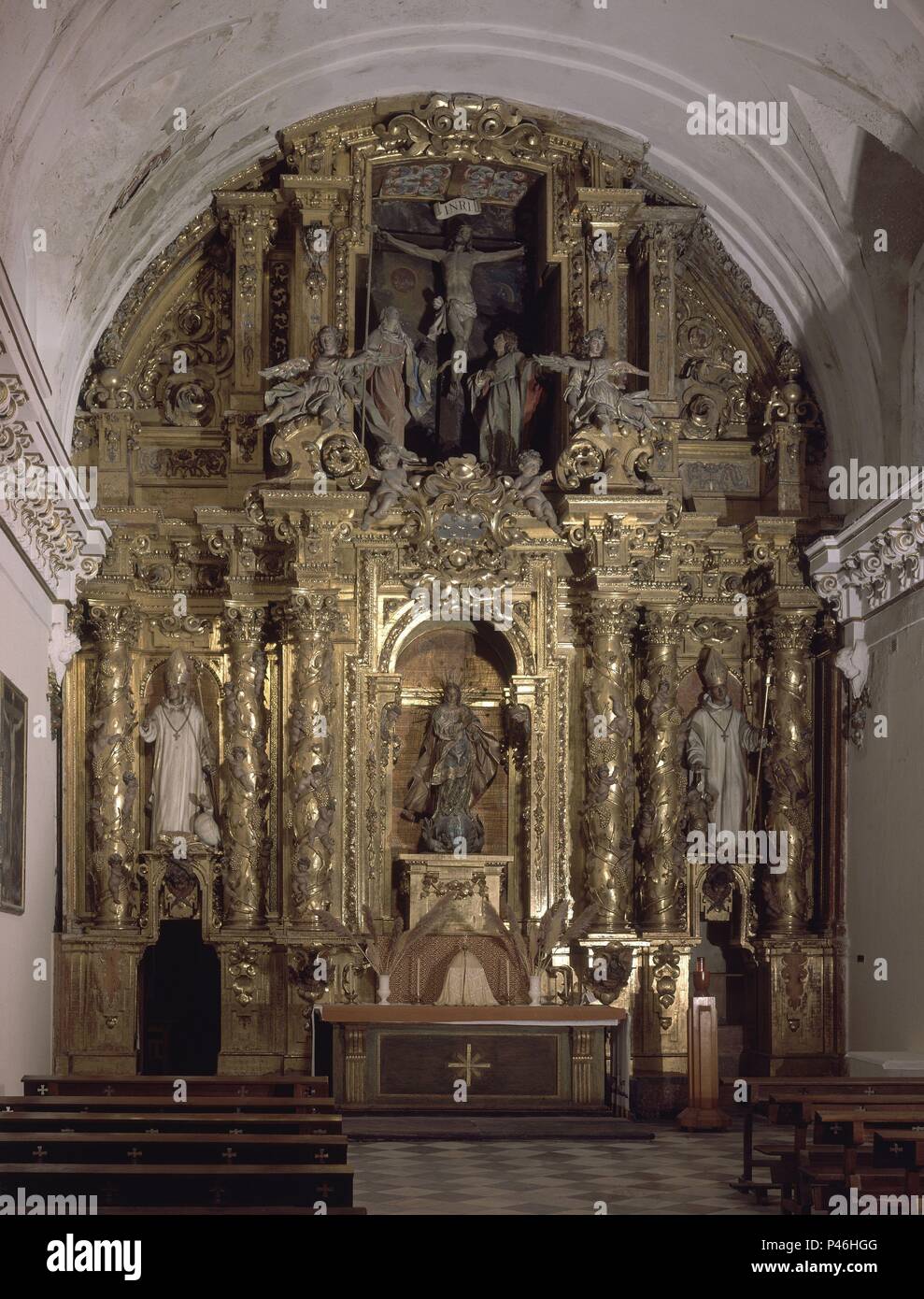 RETABLO BARROCO DE LA ANTIGUA SALA CAPITULAR ACTUAL CAPILLA DEL ...