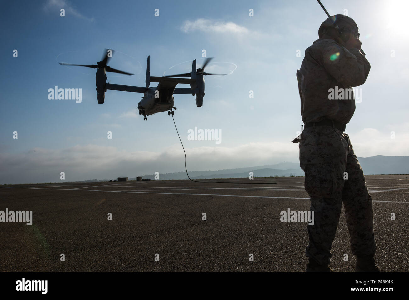 A Marine with 2nd Battalion, 5th Marine Regiment, Weapons Company ...