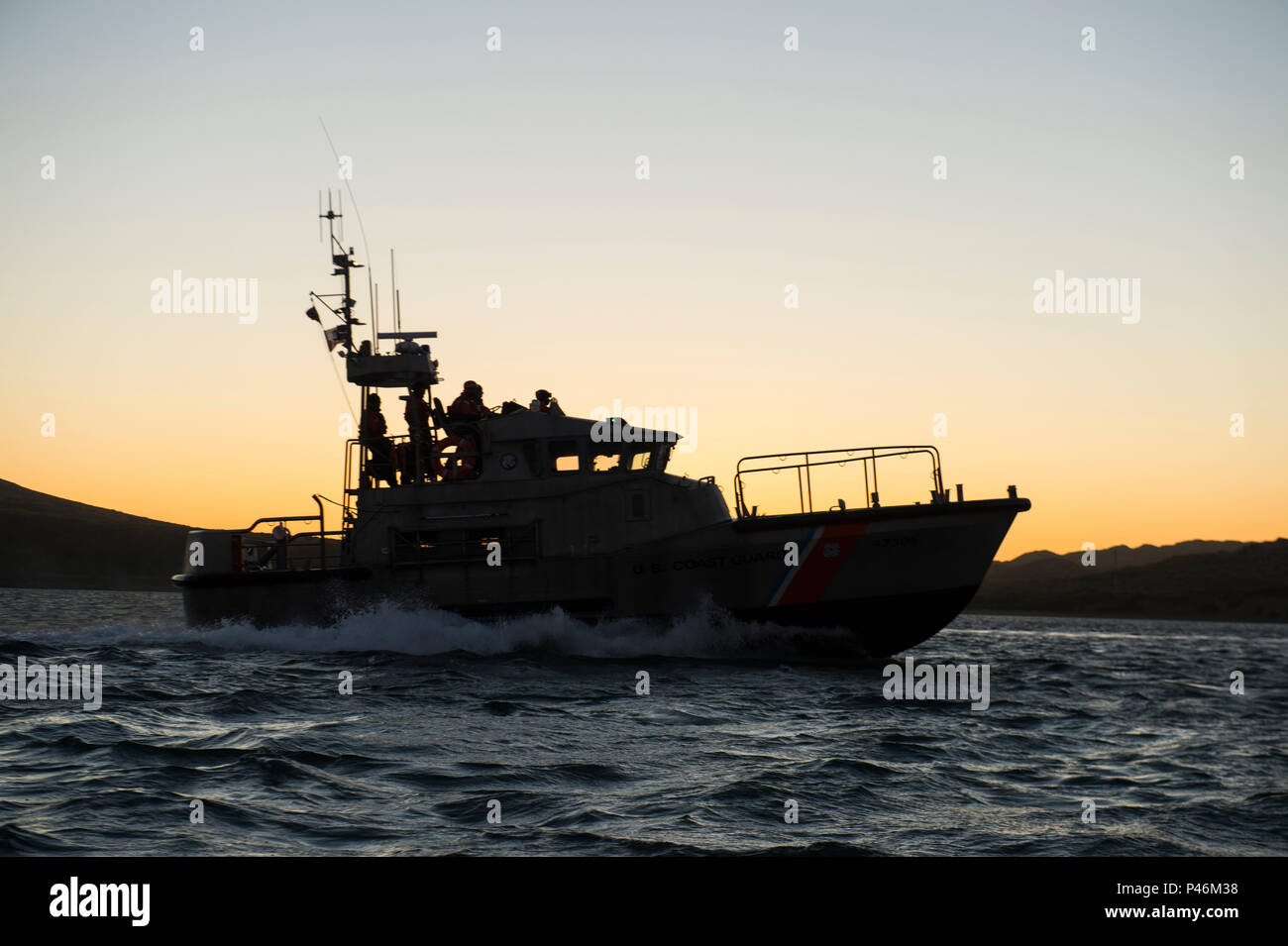 Coast Guard Station Bodega Bay crewmembers aboard a 47-foot Motor ...