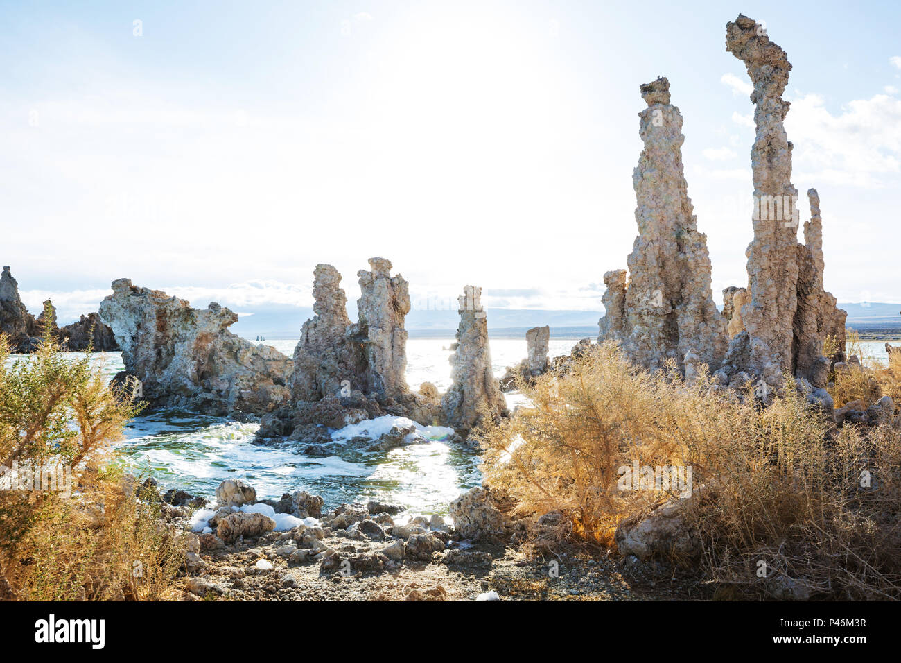 Mono lake formations Stock Photo - Alamy