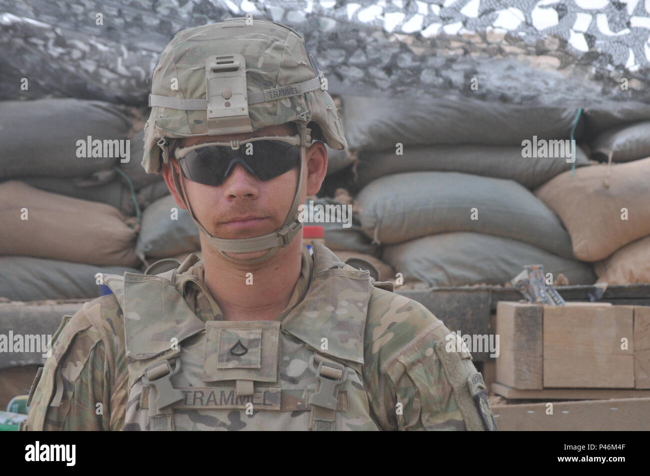 Pfc. Tristan Trammel with with Battery C, 1st Battalion, 320th Field ...