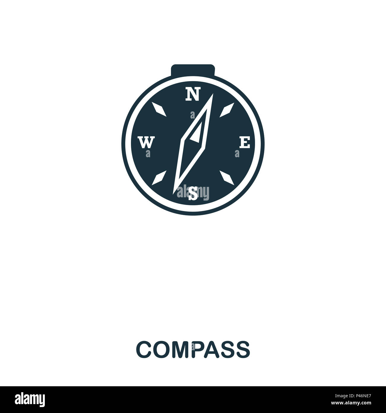 Compass icon. Mobile app, printing, web site icon. Simple element sing ... Compass icon. Mobile app, printing, web site icon. Simple element sing ...