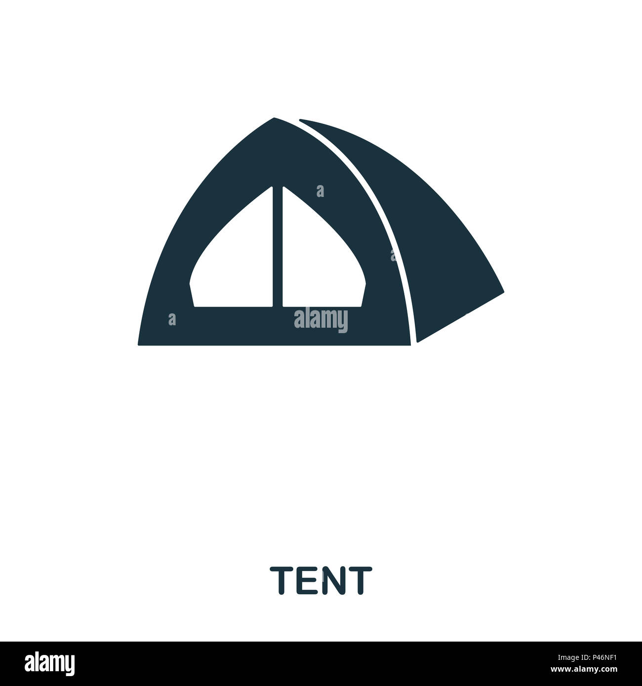 Tent icon. Mobile app, printing, web site icon. Simple element sing ... Tent icon. Mobile app, printing, web site icon. Simple element sing ...