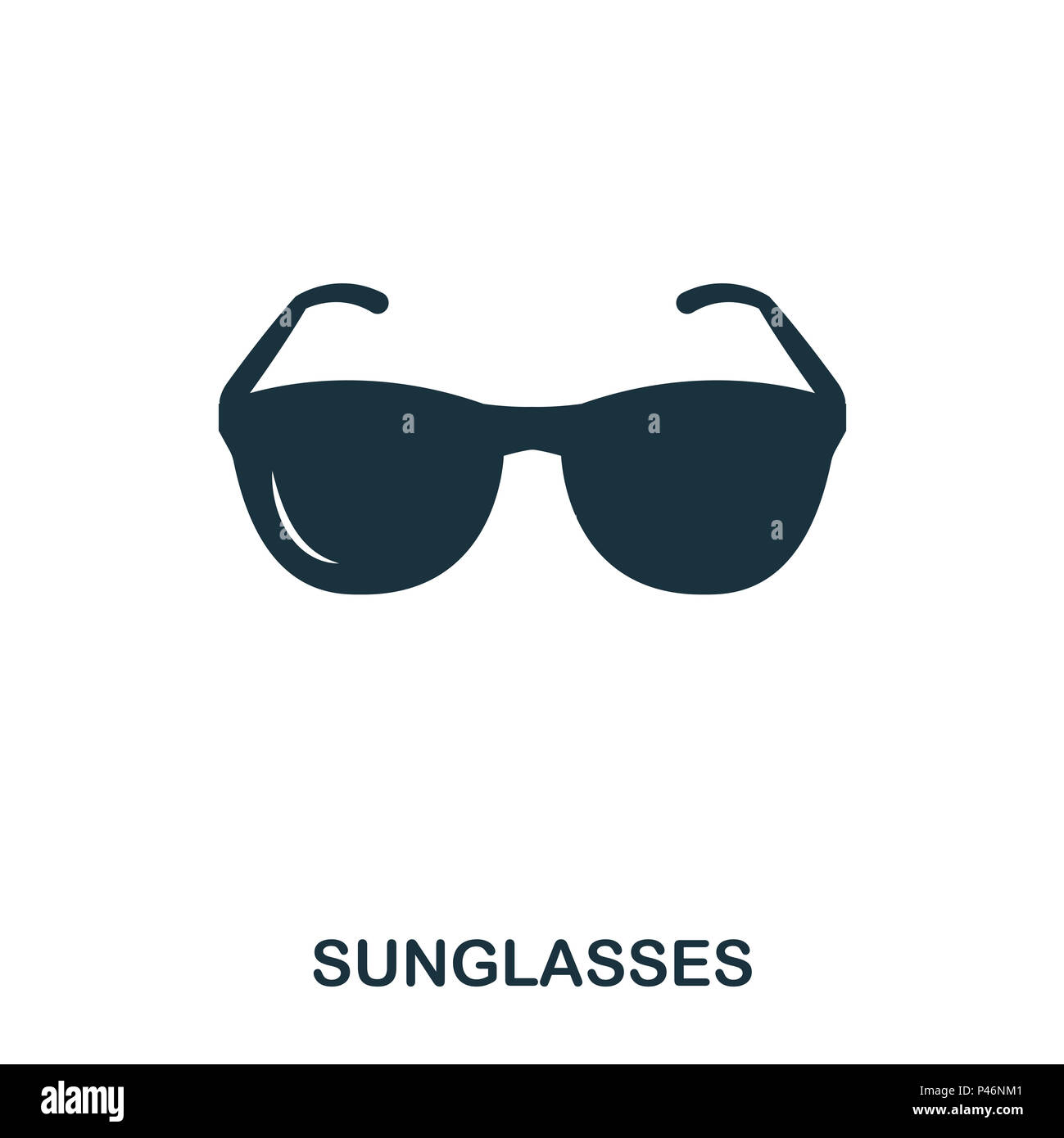 Sunglasses icon. Mobile app, printing, web site icon. Simple element ...