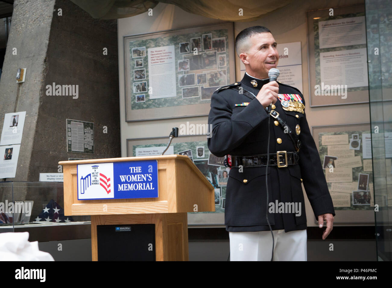 U.S. Marine Corps Col. Benjamin T. Watson, commanding officer of Marine ...