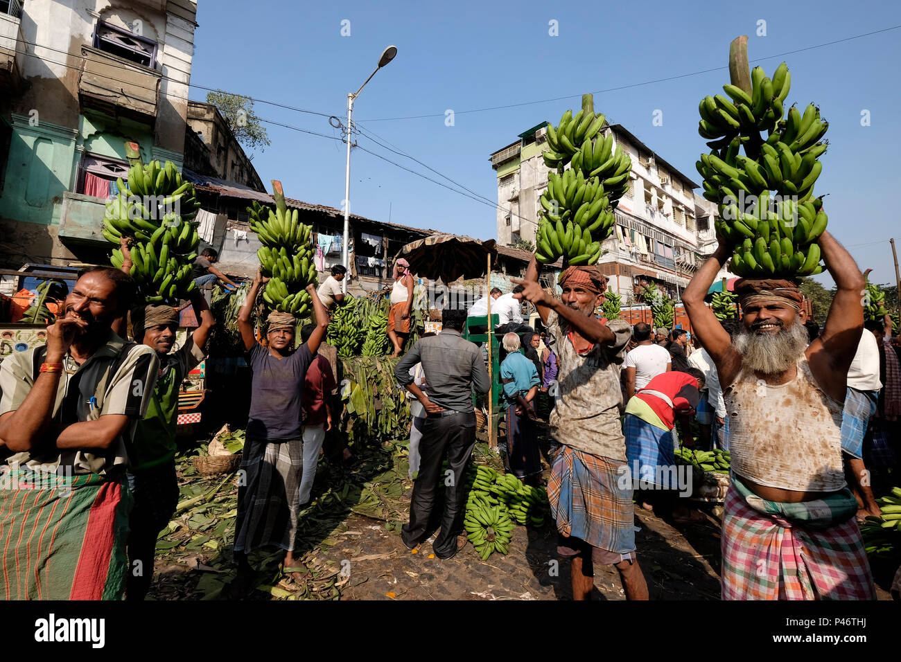 India, Kolkata, local market Stock Photo - Alamy