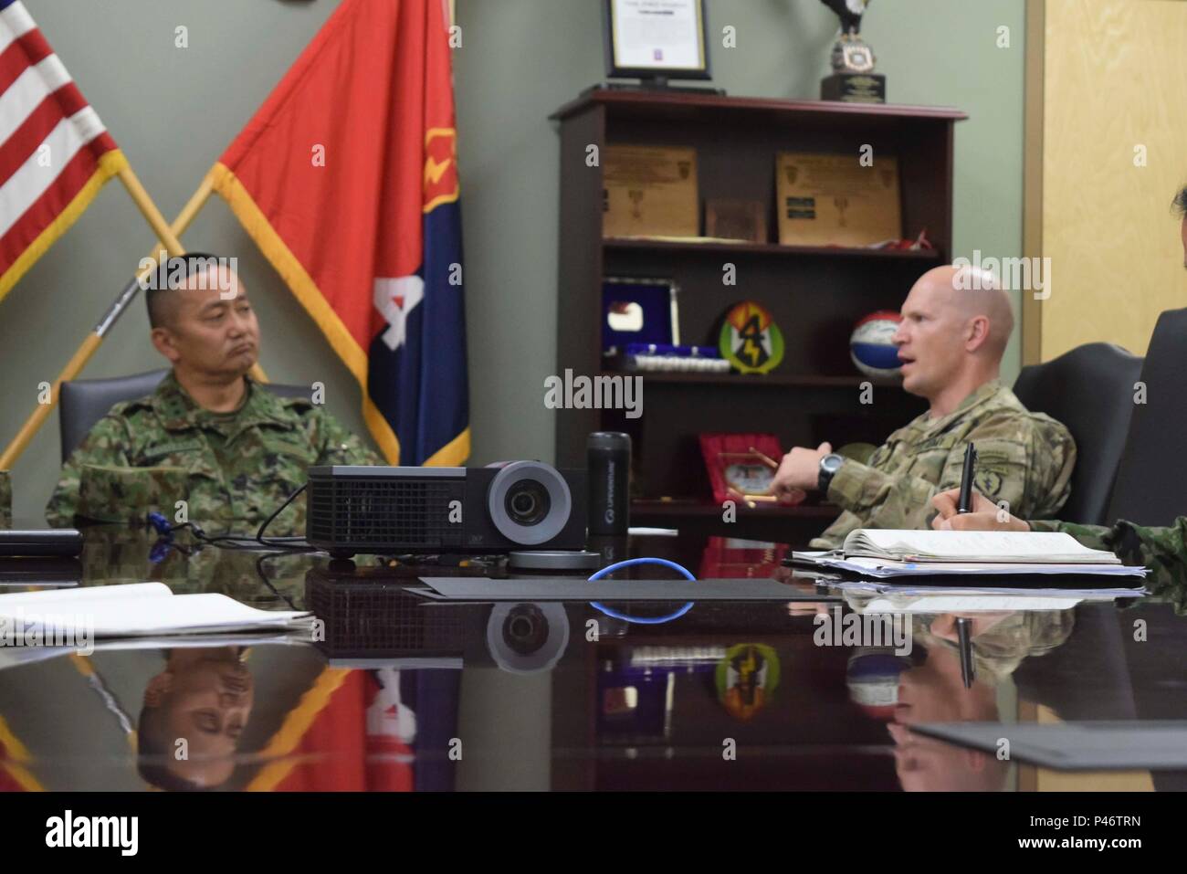 Col. Scott Green, commanding officer of the 4th Infantry Brigade Combat ...
