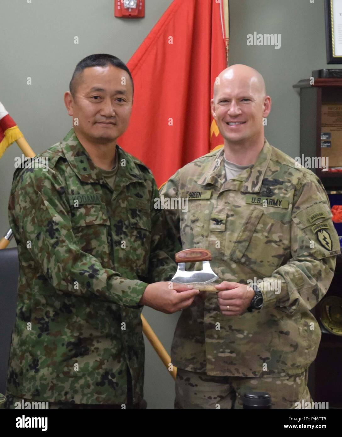 Col. Scott Green, commanding officer of the 4th Infantry Brigade Combat ...