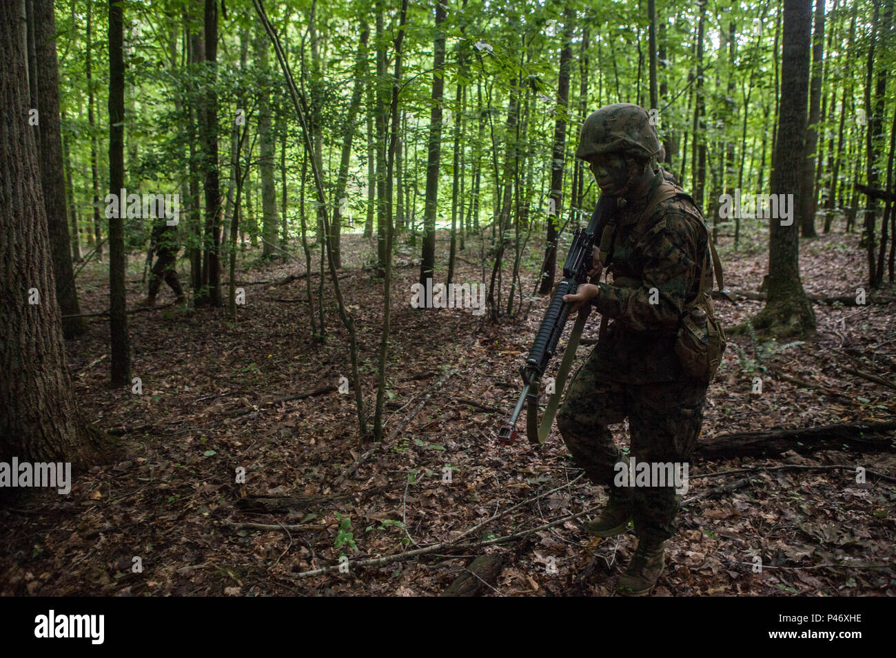 Alpha Company Officer Candidates at Marine Corps Base Quantico complete ...