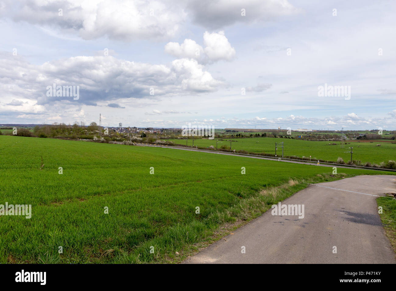Walk over old mining area Stock Photo - Alamy