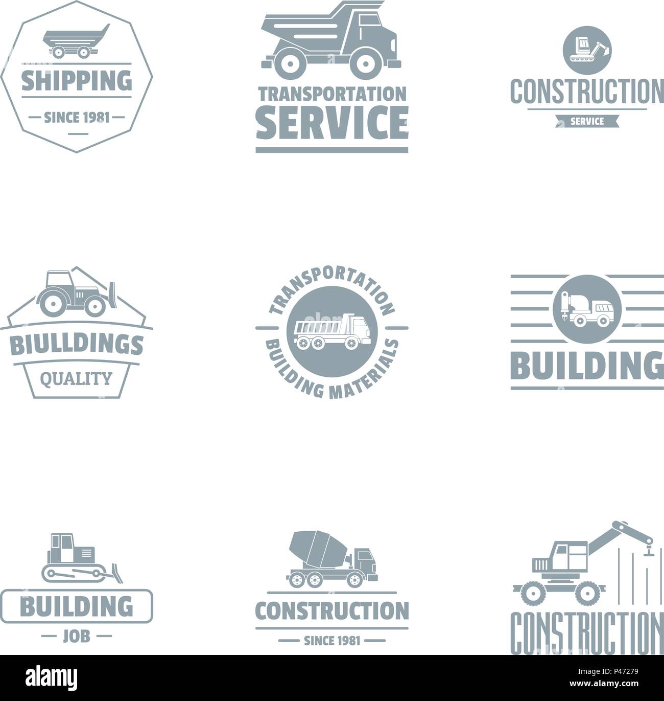 Serv logo set, simple style Stock Vector Image & Art - Alamy