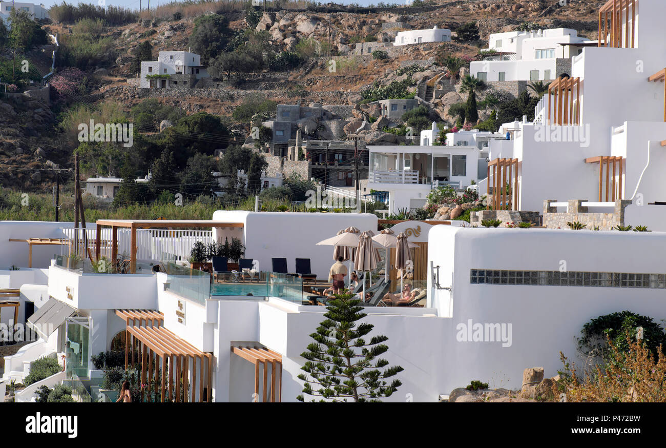 Platis Gialos,Mykonos ,Greece Stock Photo - Alamy