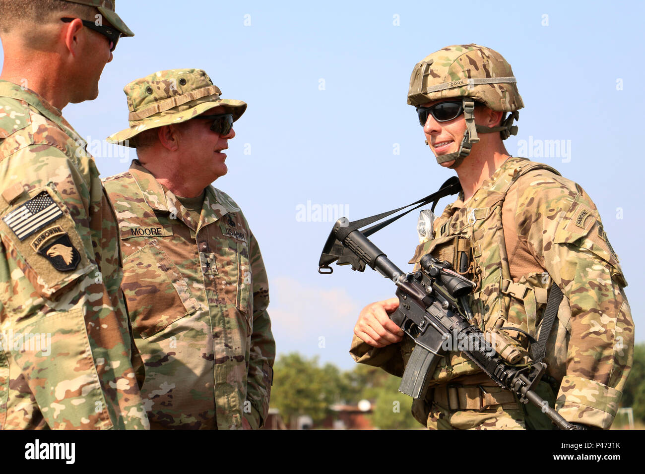 Brig. Gen. Kenneth Moore (left), deputy commander, U.S. Army Africa ...
