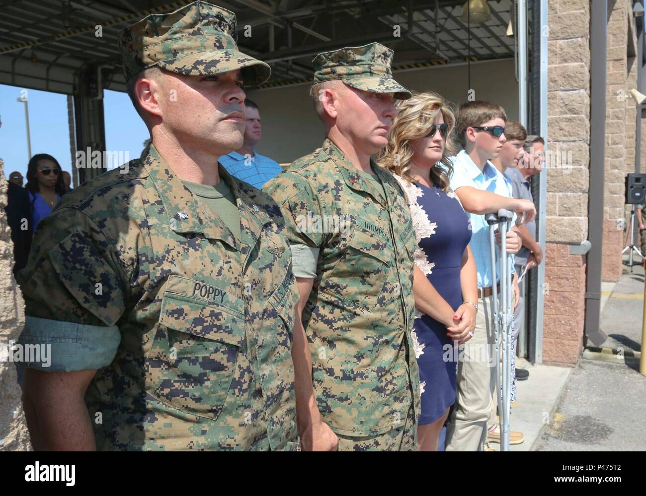 U.S. Marine Corps Chief Warrant Officer 3 William D. Thompson retires ...