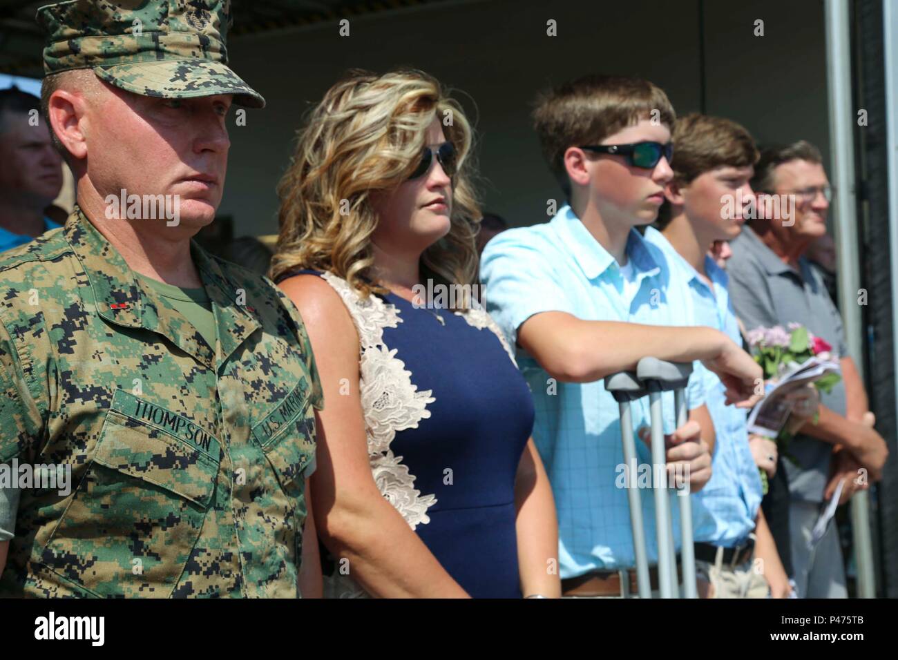 U.S. Marine Corps Chief Warrant Officer 3 William D. Thompson retires ...