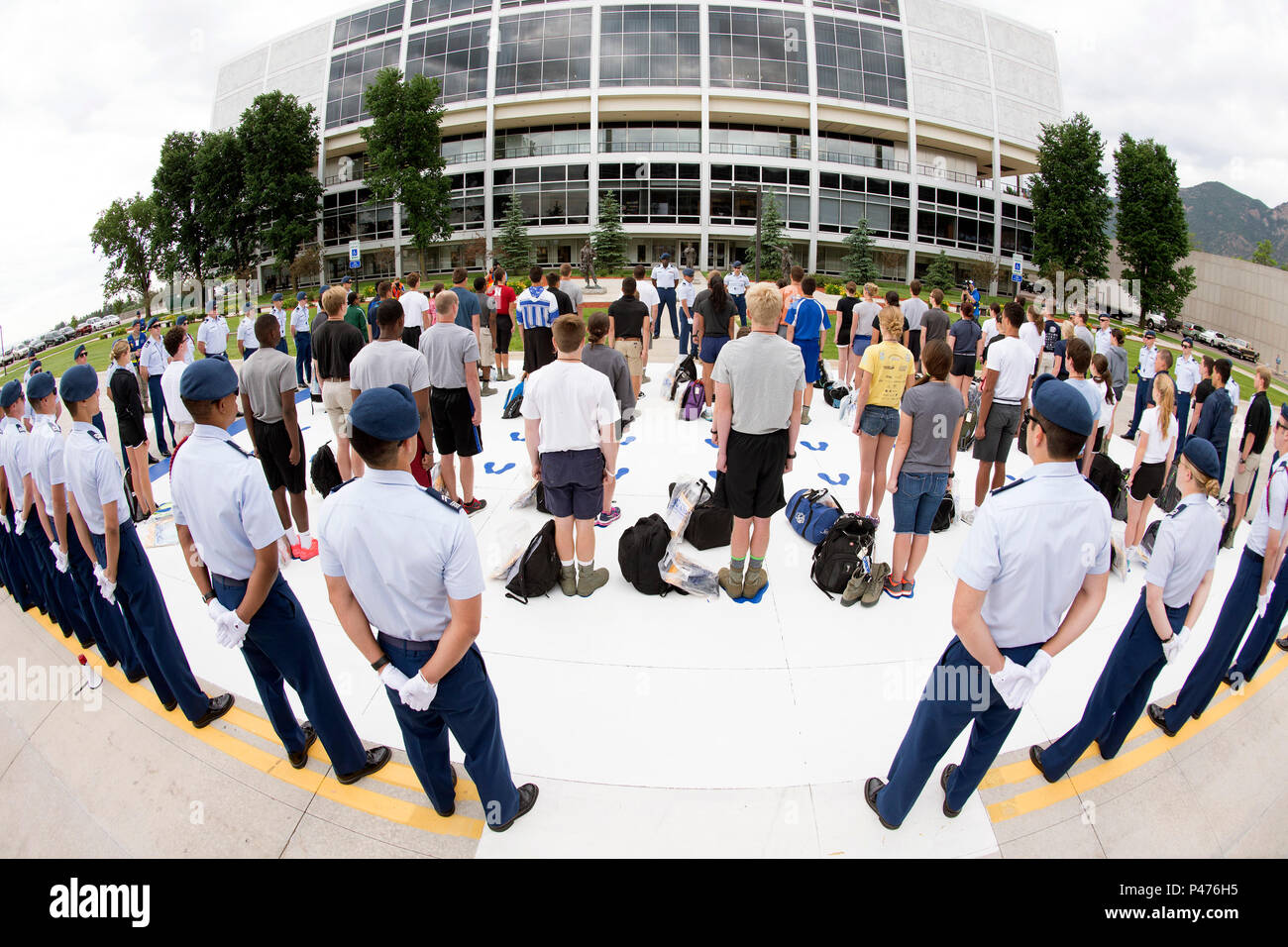 Inprocessing Day for the U.S. Air Force Academy Class of 2020 starts on ...