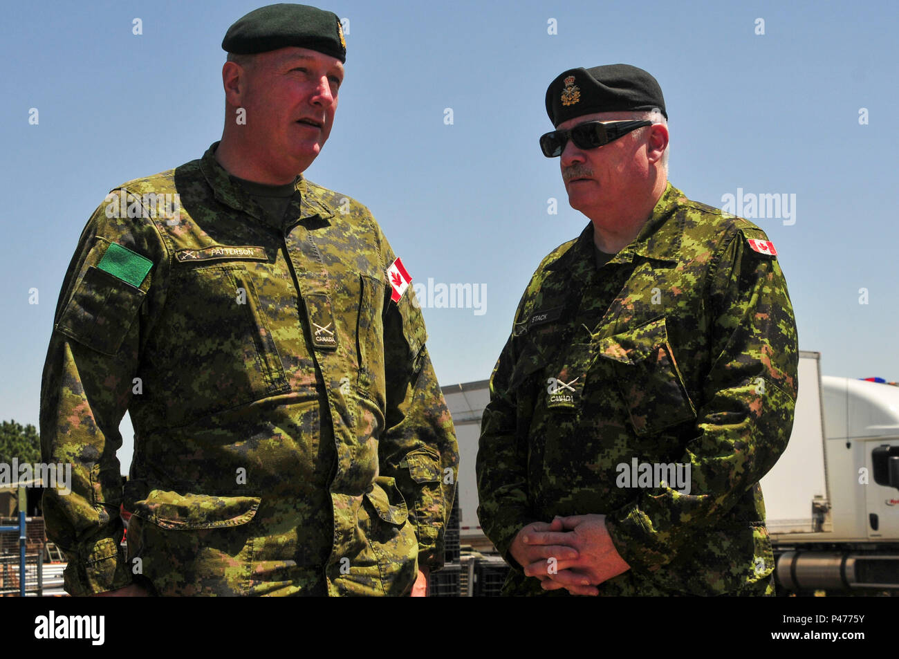 Canadian Brig. Gen. David Patterson and Brig. Gen. Anthony Stack ...