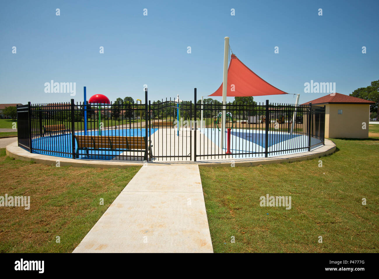 Maxwell-Gunter AFB, Ala. - Construction is complete on the new splash ...