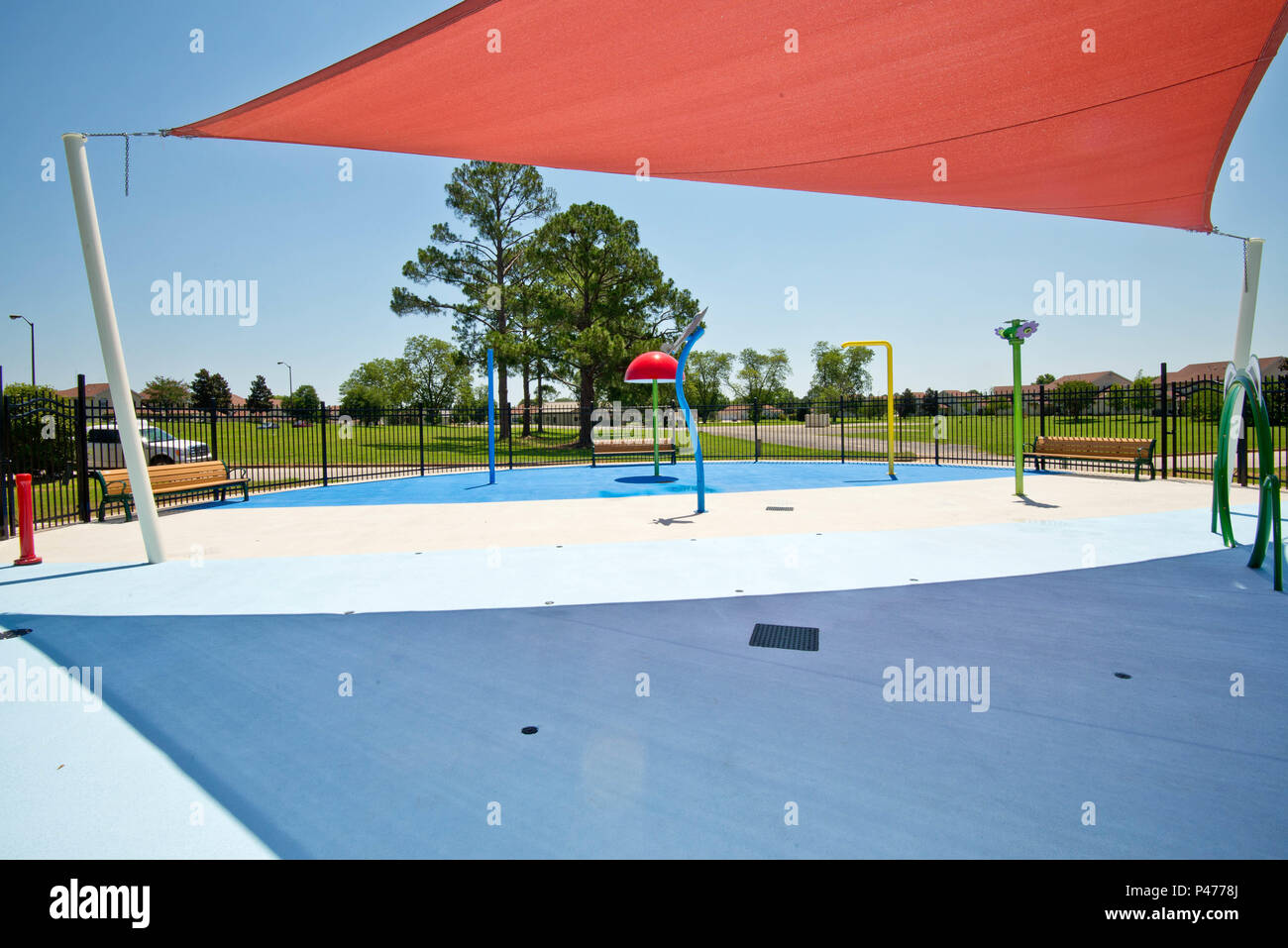 Maxwell-Gunter AFB, Ala. - Construction is complete on the new splash ...