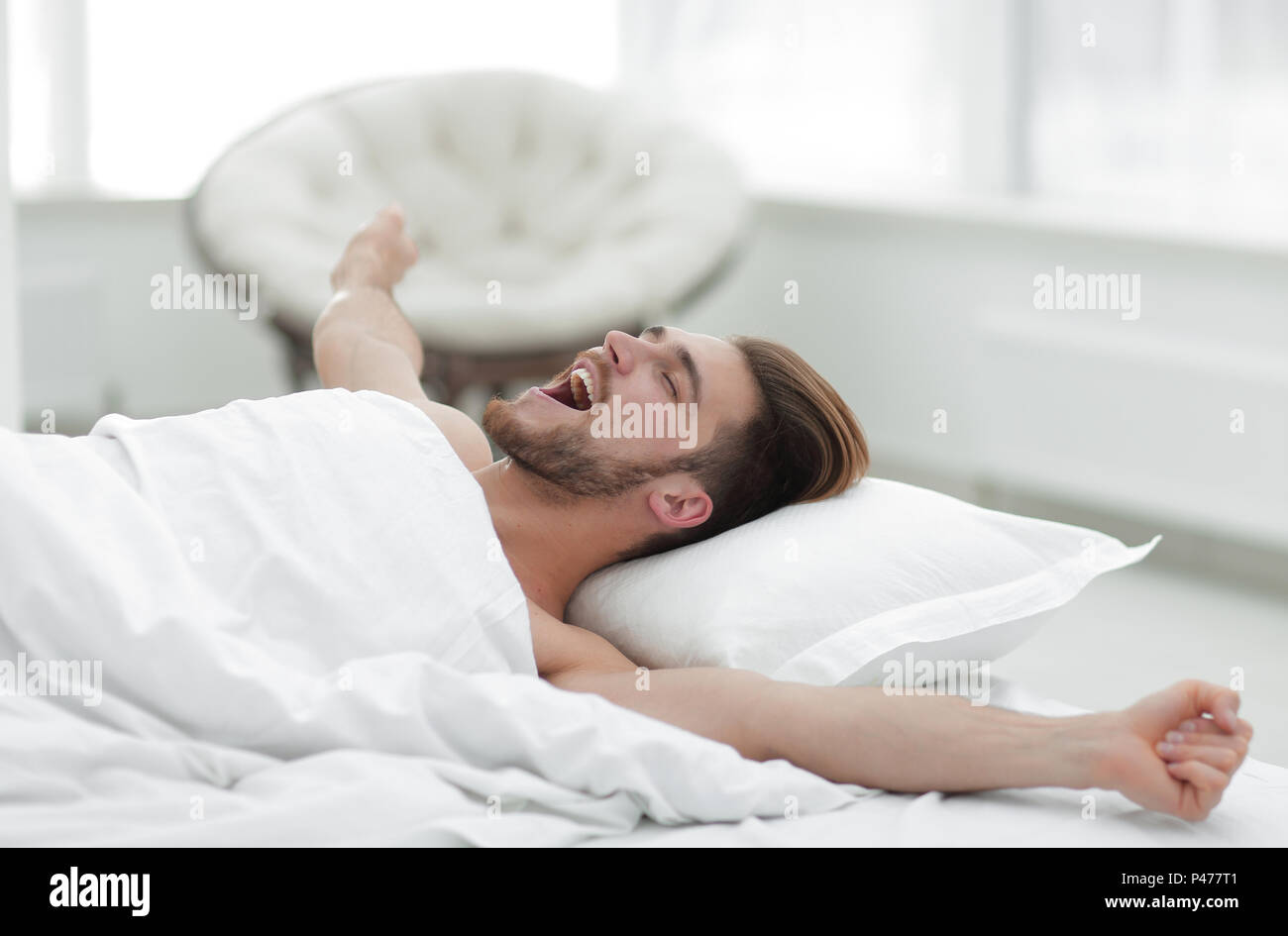 Happy day positivity waking up hi-res stock photography and images - Alamy
