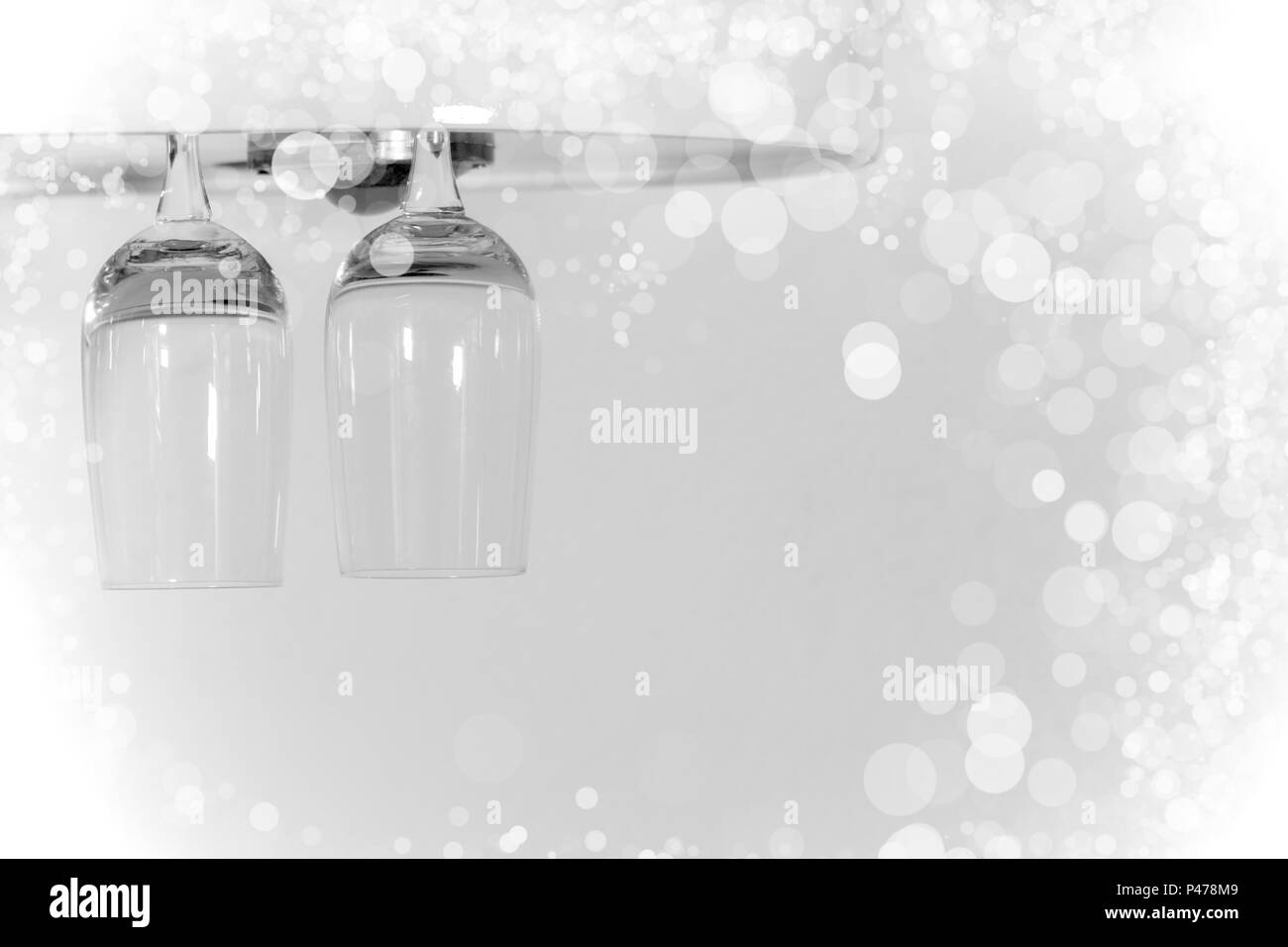 New Years Celebration theme with champagne wine holding on top bar ...