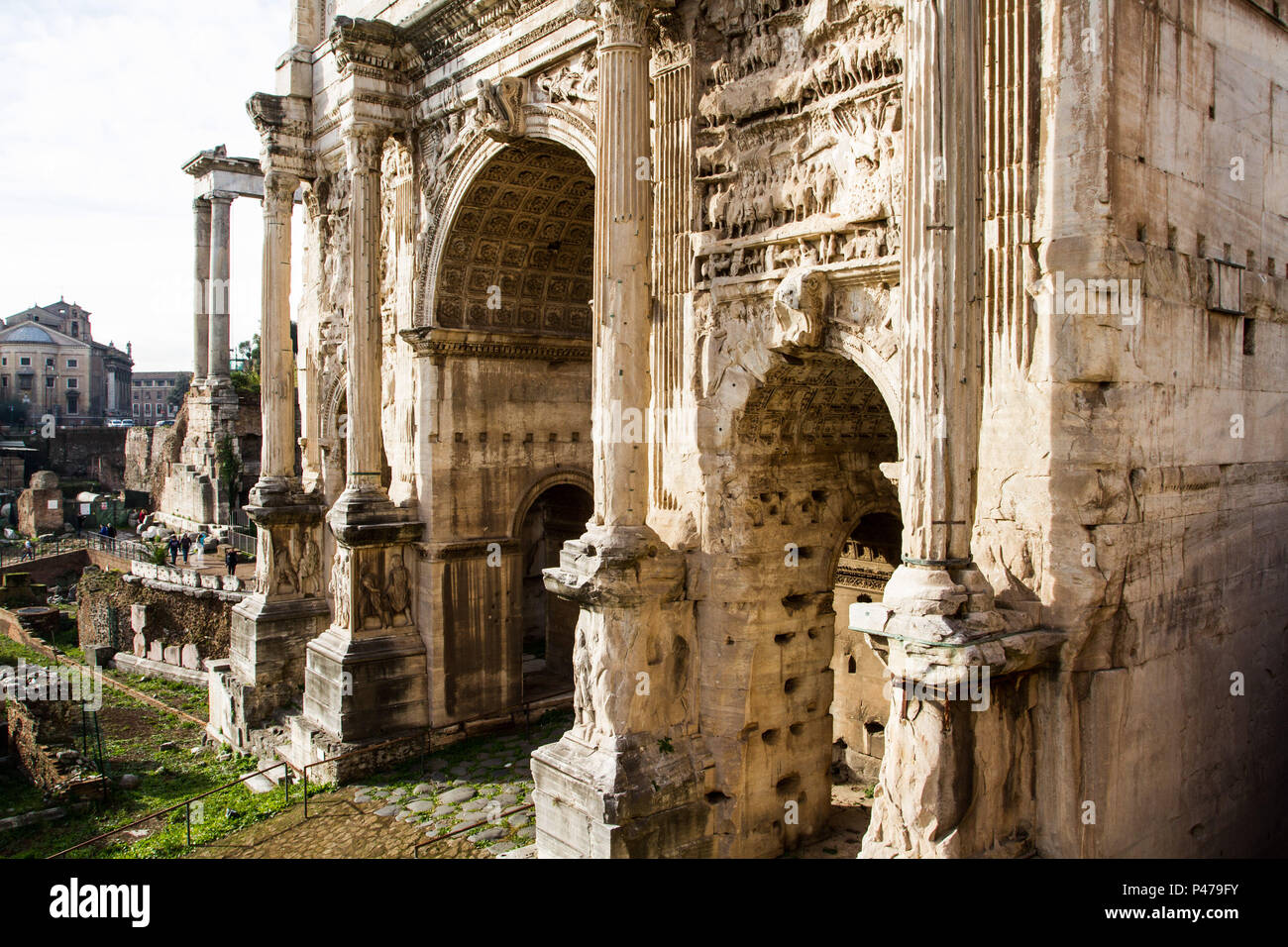 Arco de septimio severo hi-res stock photography and images - Alamy
