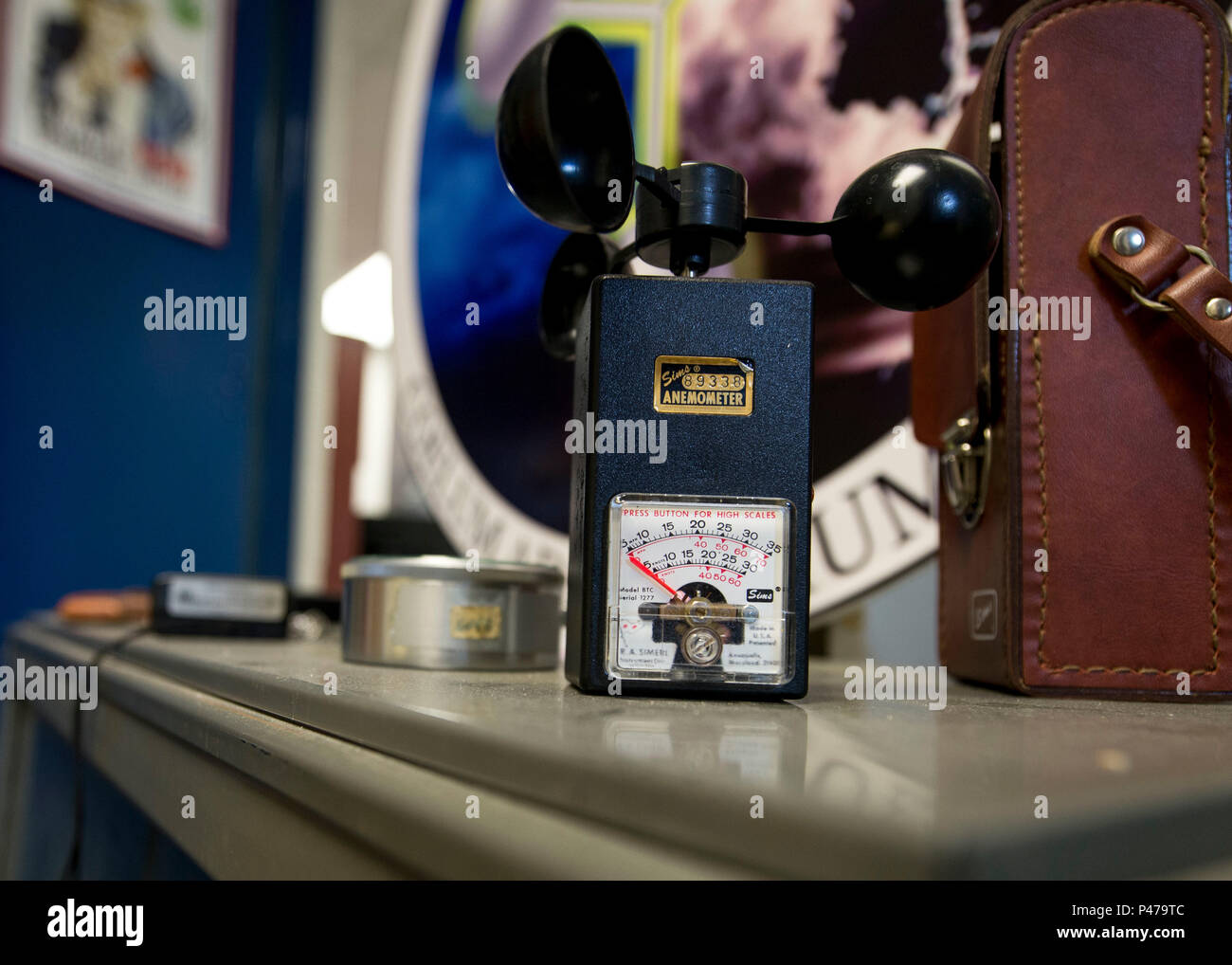 The U.S. Army Air Force Air Weather Service badge is displayed in front ...