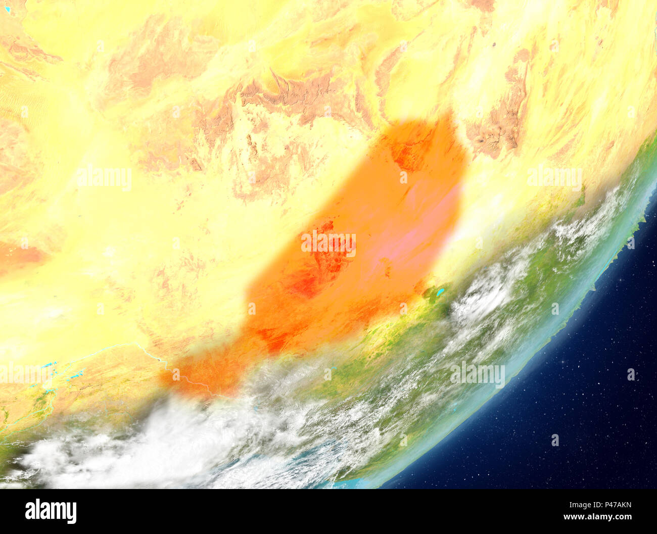 Satellite view niger hi-res stock photography and images - Alamy