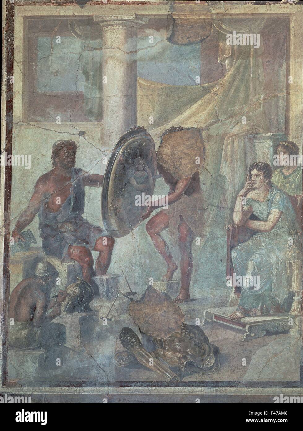 TETIS EN LA FRAGUA DE VULCANO (O POMPEYO) - ARTE ROMANO. Location ...