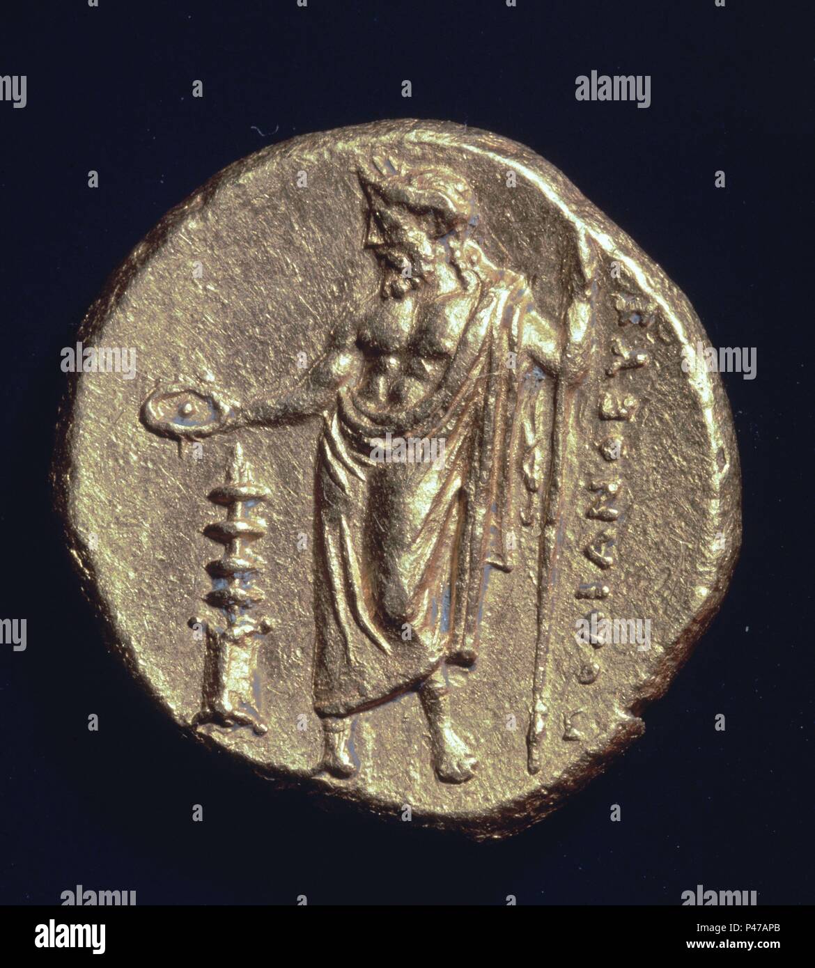 CYRENE - MONEDA GRIEGA HACIA 350 D JC Stock Photo - Alamy